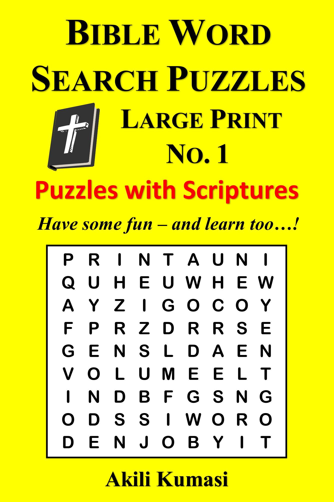 Bible Word Search, Large Print - Mini Puzzles, No. 1 - Bible Word ...