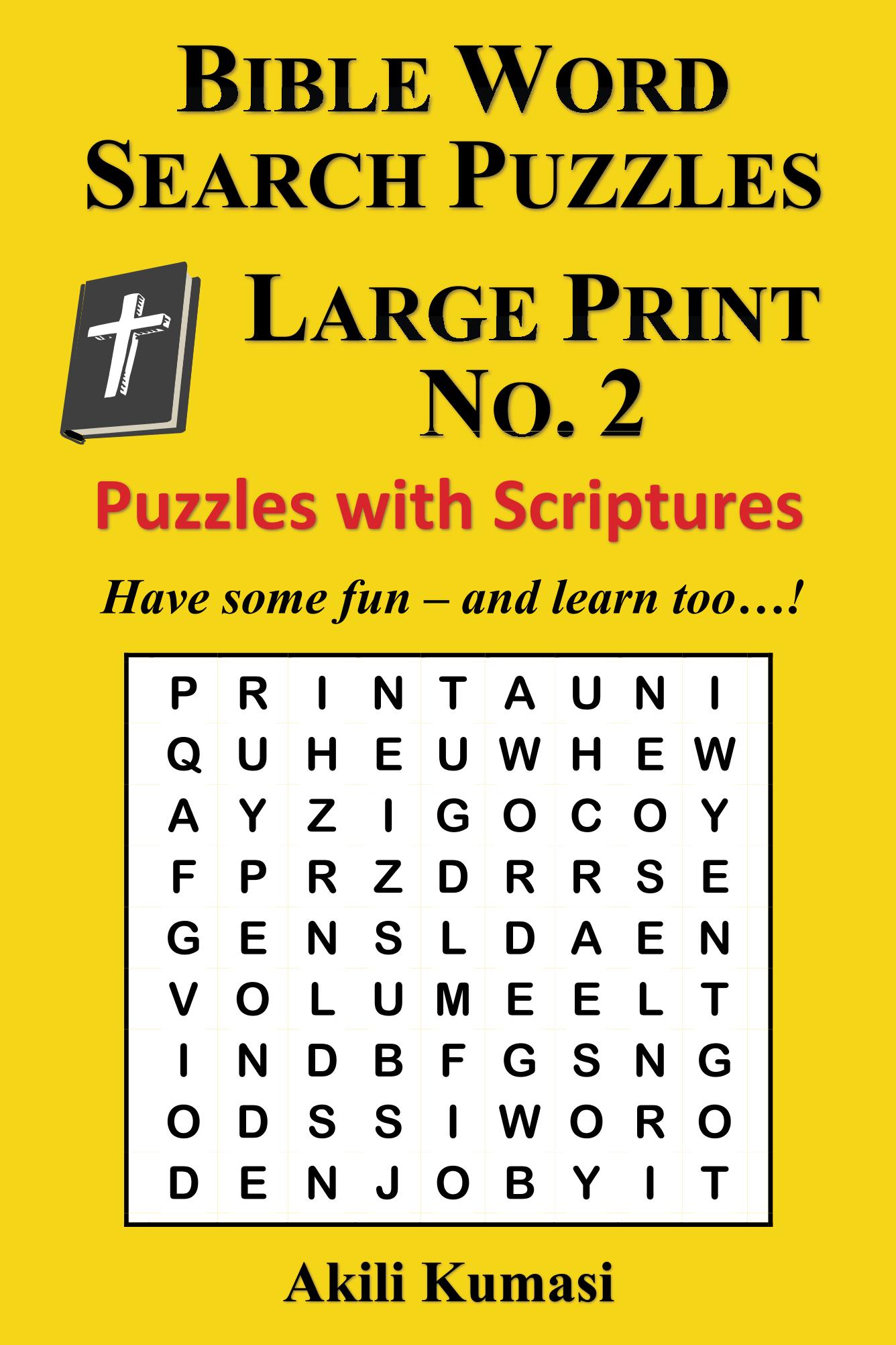 Bible Word Search, Large Print - Mini Puzzles, No. 2 - Bible Word ...